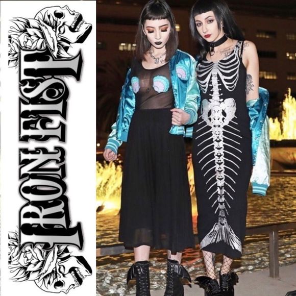 Iron Fist | Dresses | New Iron Fistbone Deepiridescent Mermaid Skeleton ...